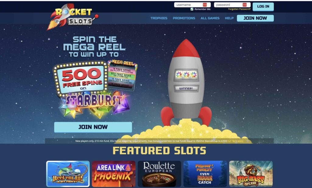 Rocket Slots - Get Your Bonus Spins - Sister Site To Rocket Bingo