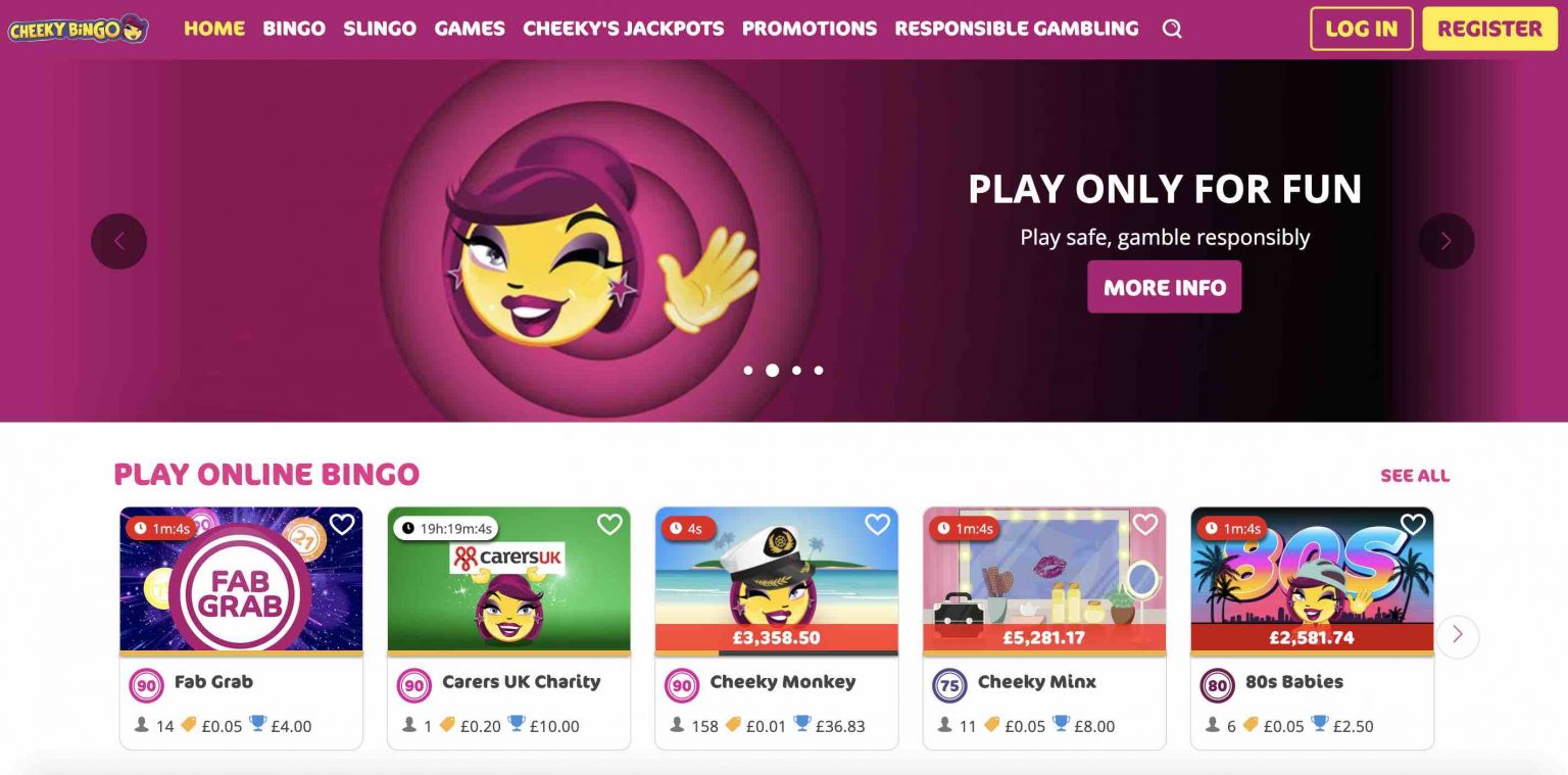Cheeky Bingo Review - Get Your £40 Bonus - Foxy Bingo Sister Site